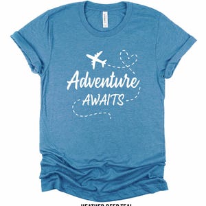 Adventure Awaits Shirt, Camping Shirt, Vacation Shirt, Traveler Shirt ...