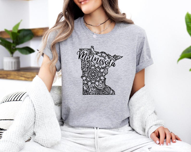 Minnesota State Shirt, State Shirts, Minnesota Map Tee, Home State ...