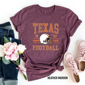 Texas Football Sweatshirt, Texas Football Shirt, Retro Texas Football ...