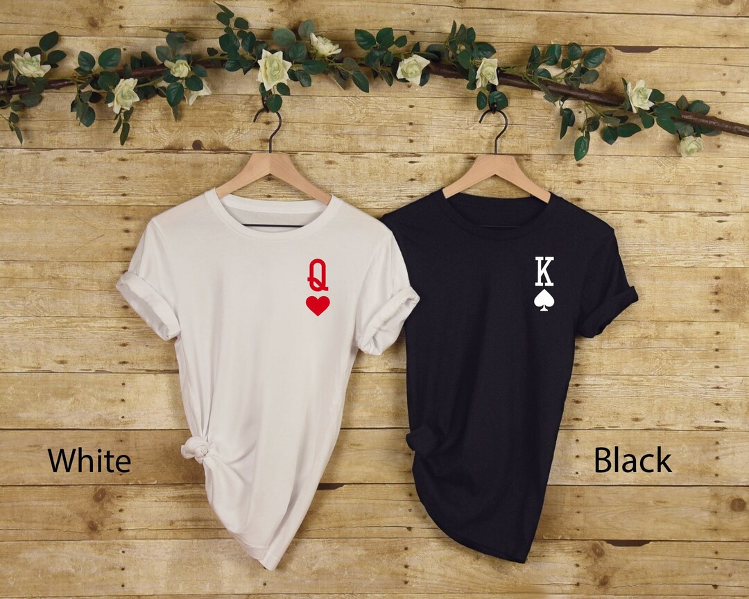 King and Queen Shirt, Couple Shirts, Valentines Day T-shirts, King of ...