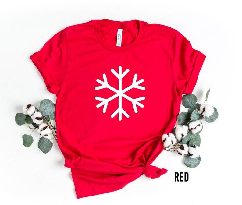 Snowflake Shirt, Christmas Shirt, Snowflake Christmas T-shirts, Women ...
