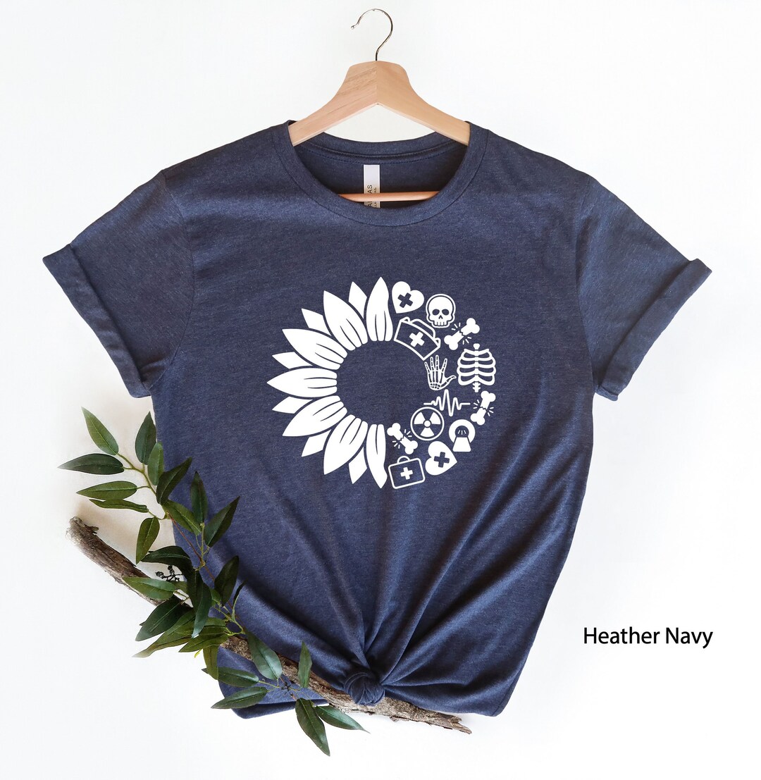 Sunflower Radiology Tech Shirt, X-ray Tech Tee,rad Tech T-shirt ...
