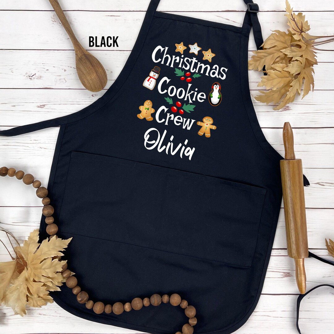Christmas Cookie Crew Apron: Holiday Baking Gift - Etsy