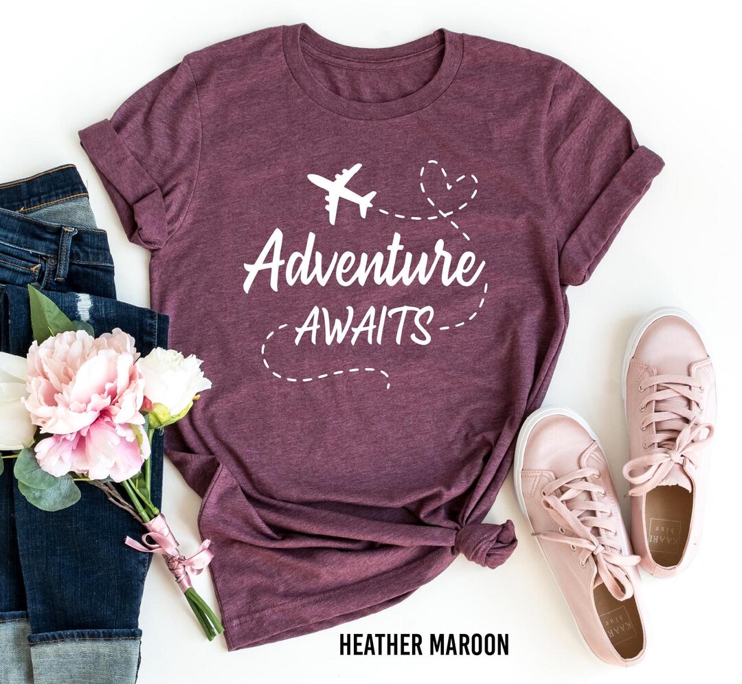 Adventure Awaits Shirt, Camping Shirt, Vacation Shirt, Traveler Shirt ...