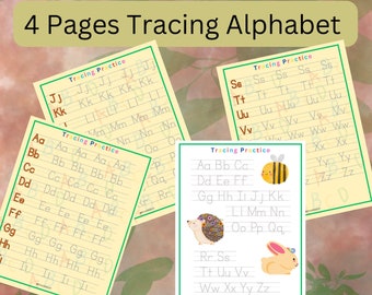 26 Halloween Alphabet Worksheets Handwriting Practice ABC - Etsy