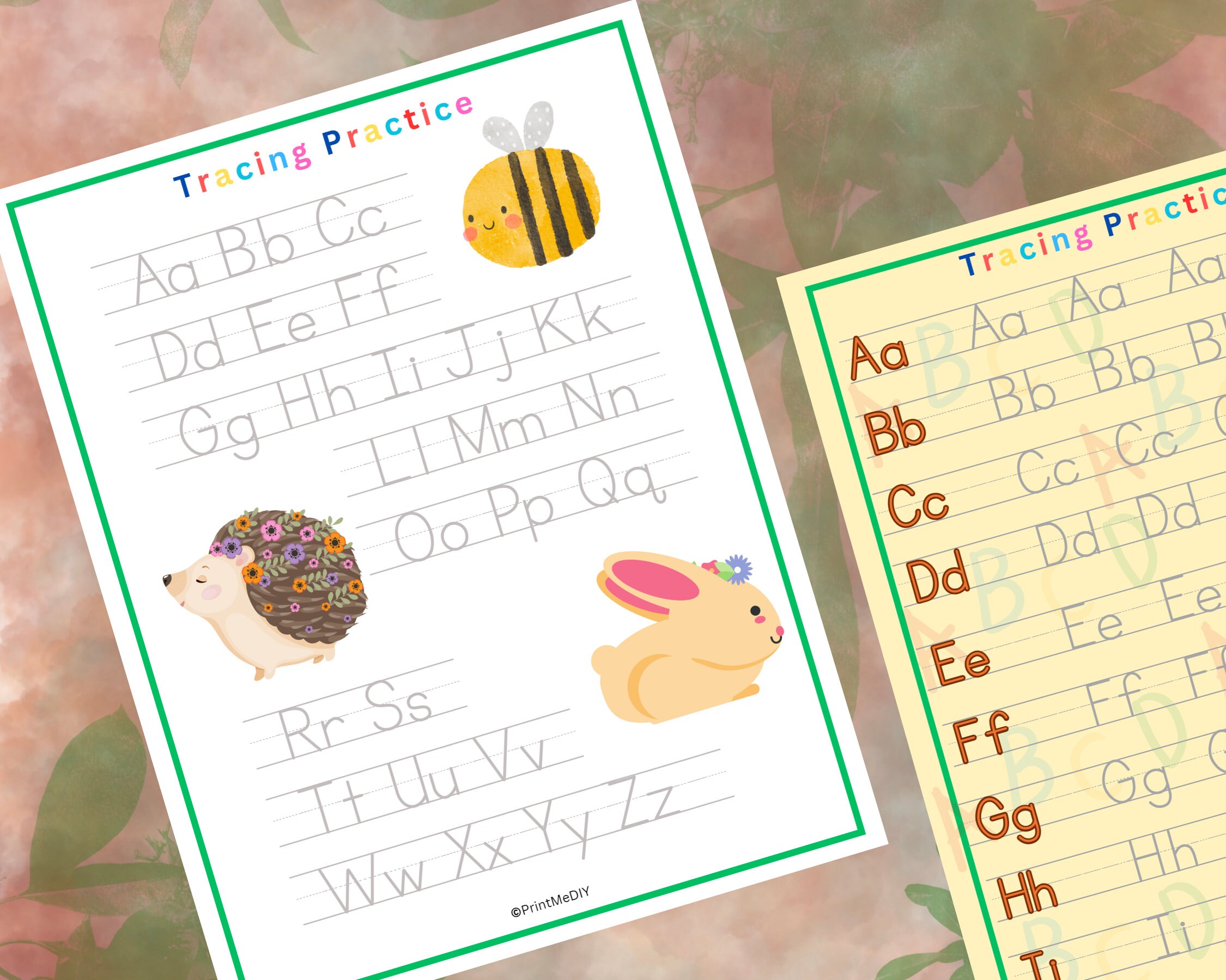 Alphabet Tracing Worksheet A to Z Tracing Handwriting Practice ...