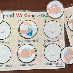 Montessori Hand Washing Steps Printable: Kids Hygiene Education (PDF ...