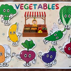Fruits and Vegetables Sorting Activity Educational Homeschool Printable ...