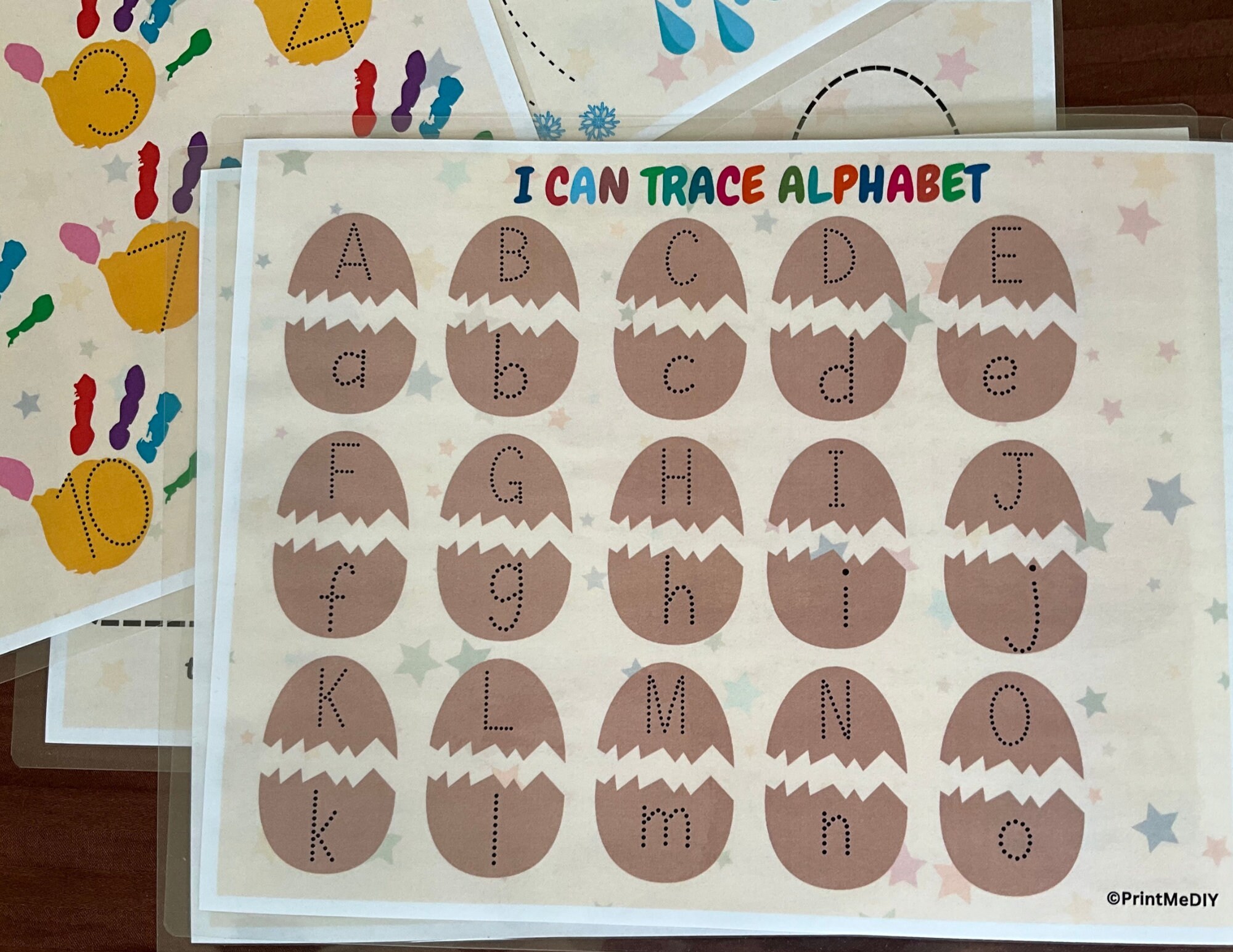 Montessori Tracing Worksheets for Toddler Handwriting Practice for ...