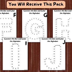 26 Pages Dot to Dot Alphabet Printable Worksheet, Alphabet Worksheets ...