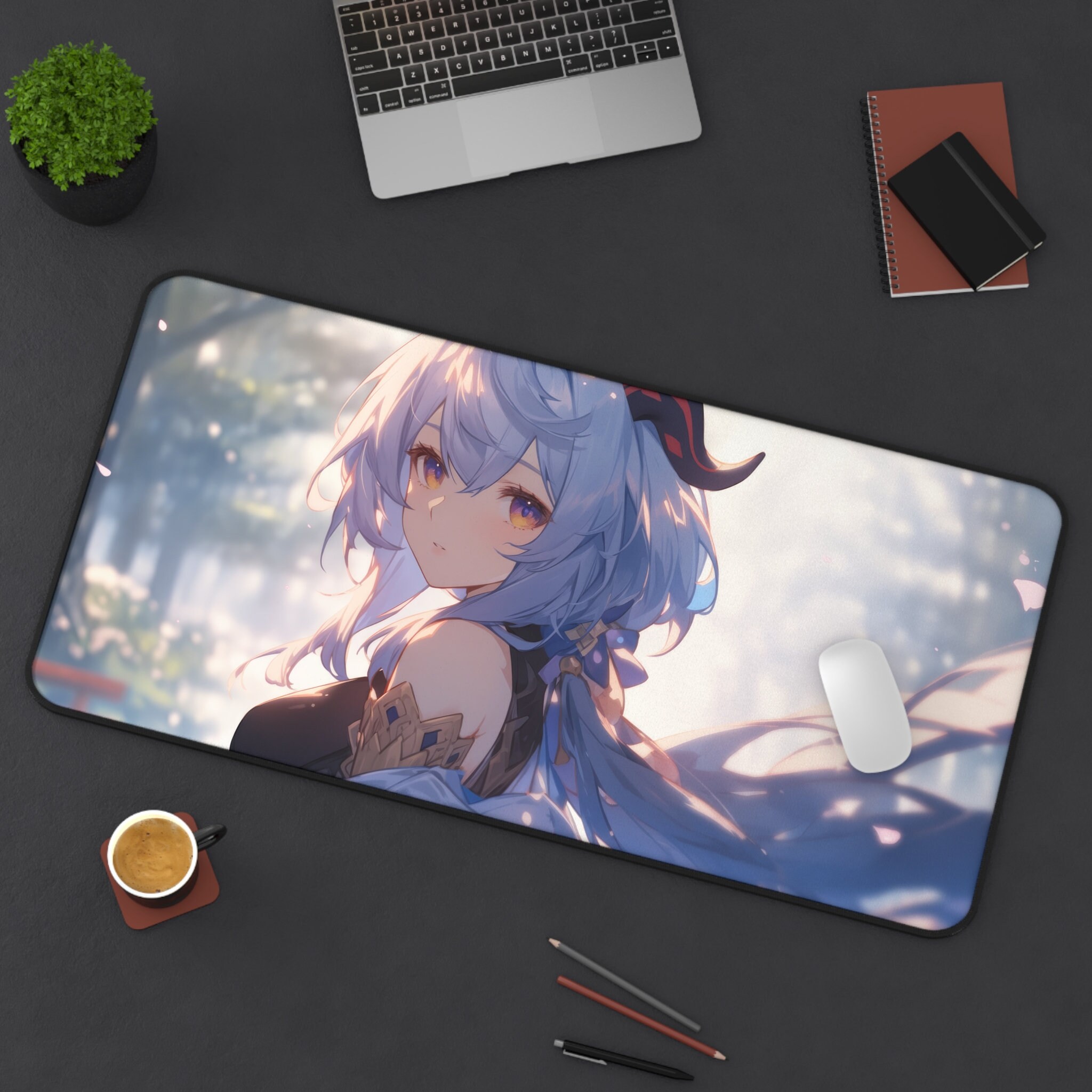 Ganyu Desk Mat Anime Mouse Pad Waifu Series - Etsy