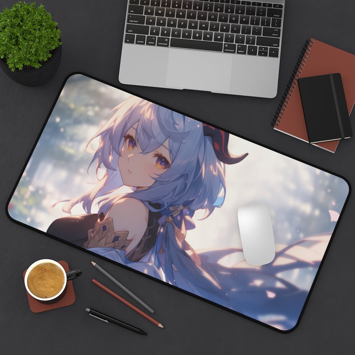 Ganyu Desk Mat Anime Mouse Pad Waifu Series - Etsy