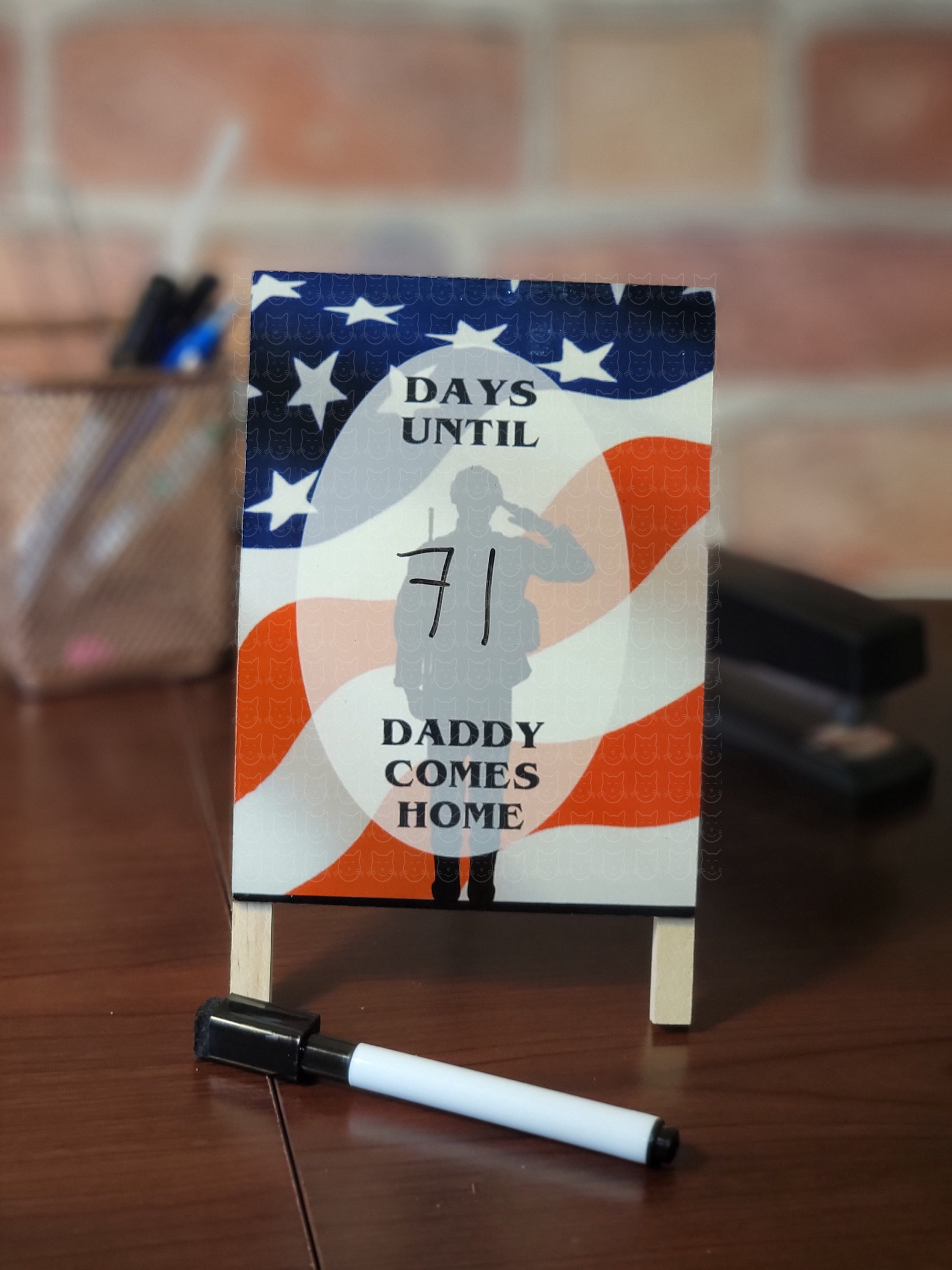 Military Deployment Return Countdown for Kids - Days Until Mommy or ...