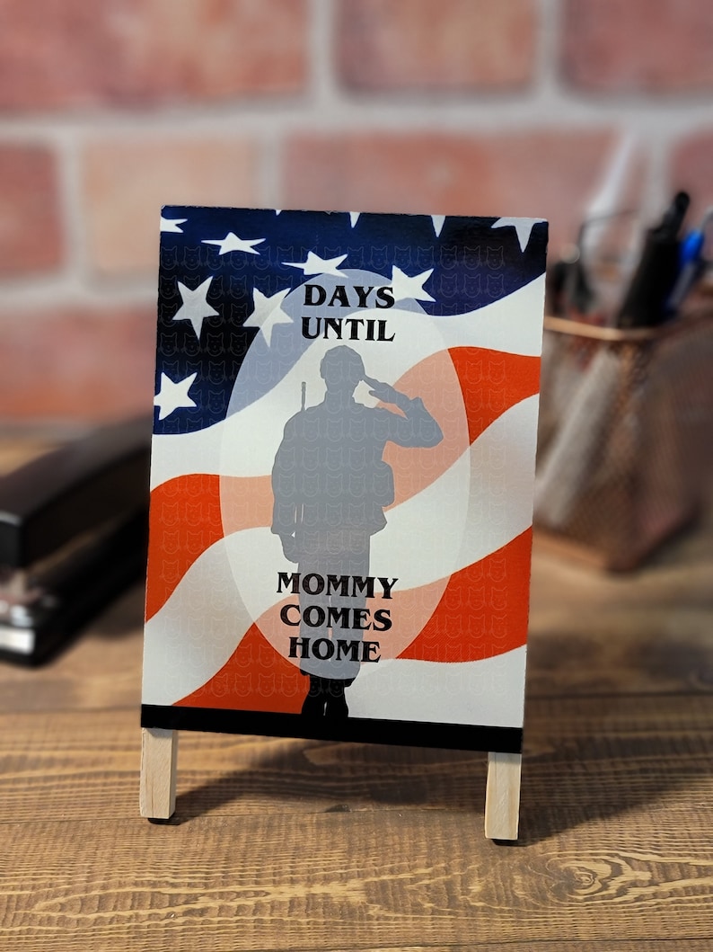 Military Deployment Return Countdown for Kids - Days Until Mommy or ...