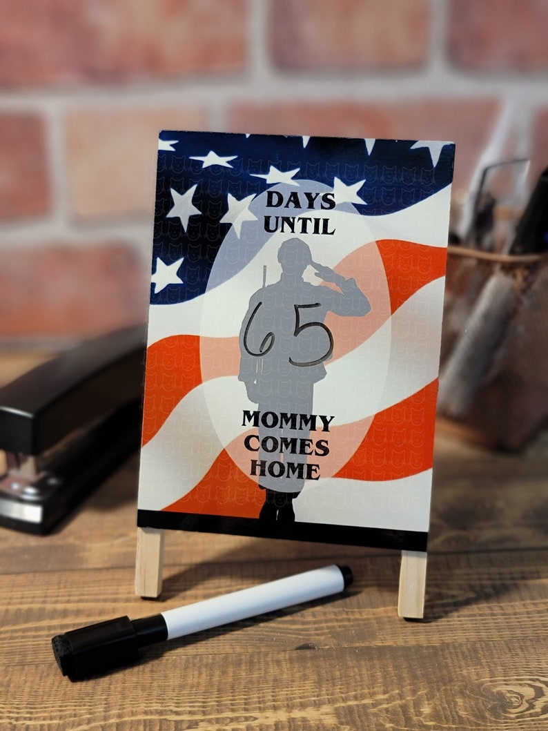 Military Deployment Return Countdown for Kids - Days Until Mommy or ...