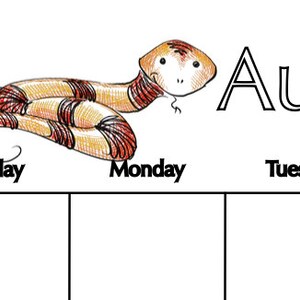 2024 Printable Calendar With 12 Original Whimsical Animal Illustrations ...