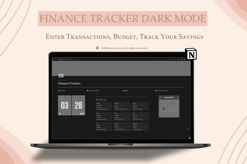 Notion Template Personal Finance Tracker Budget Tracker | Income and ...