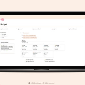 Notion Template Personal Finance Tracker Budget Tracker | Income and ...