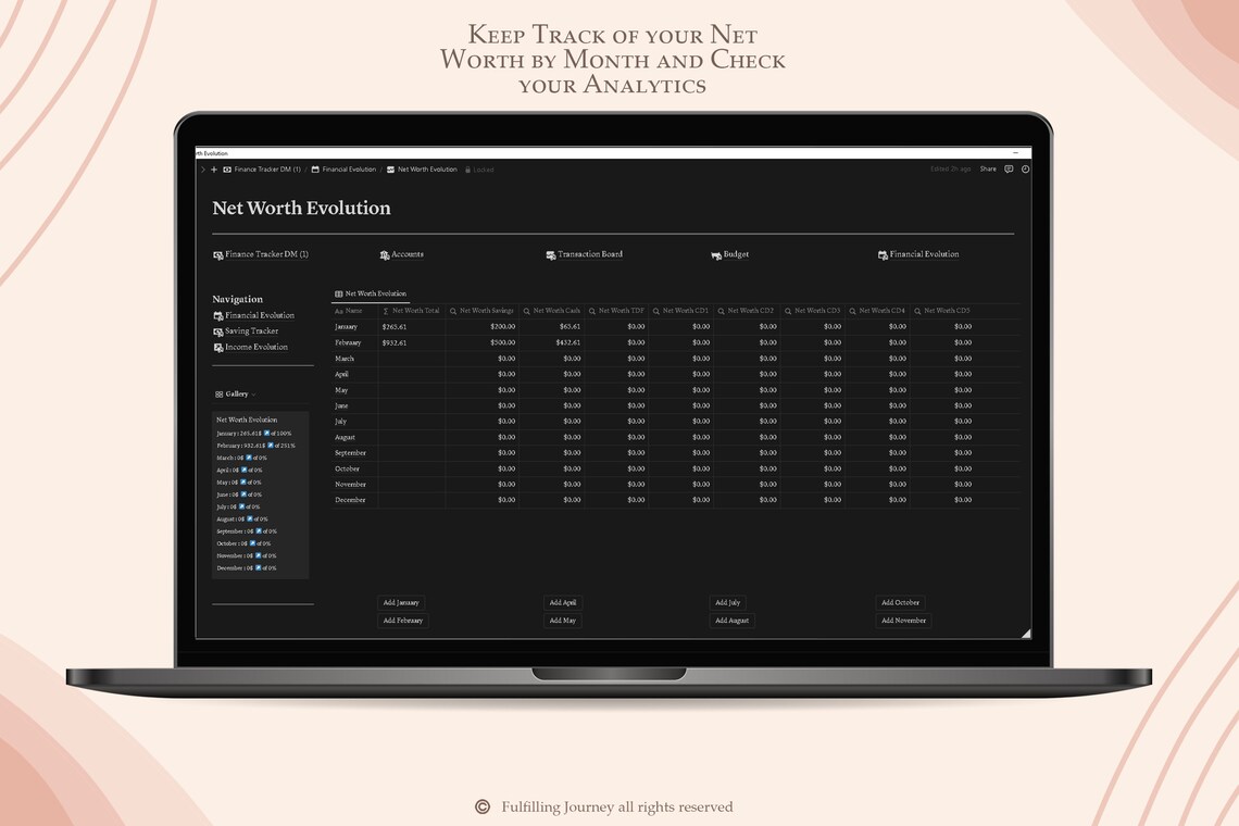 Notion Template Personal Finance Tracker Budget Tracker | Income and ...