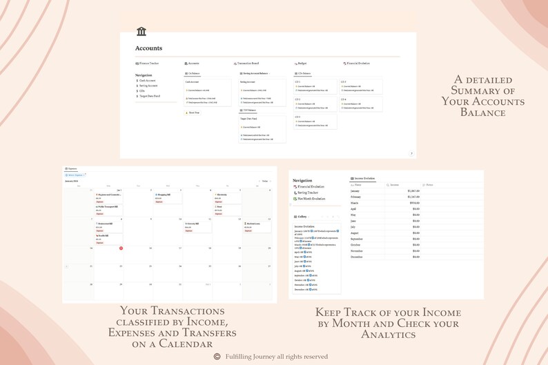 Notion Template Personal Finance Tracker Budget Tracker | Income and ...
