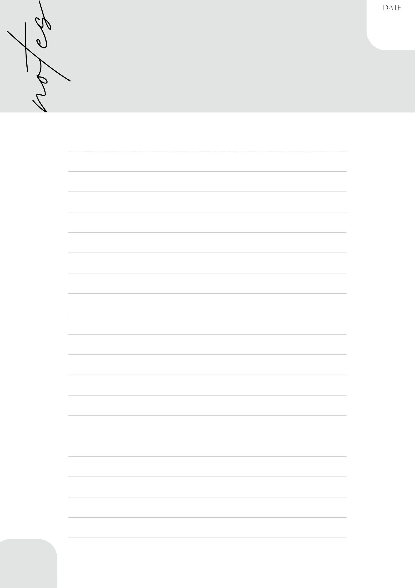 Printable Blank Notes - Etsy