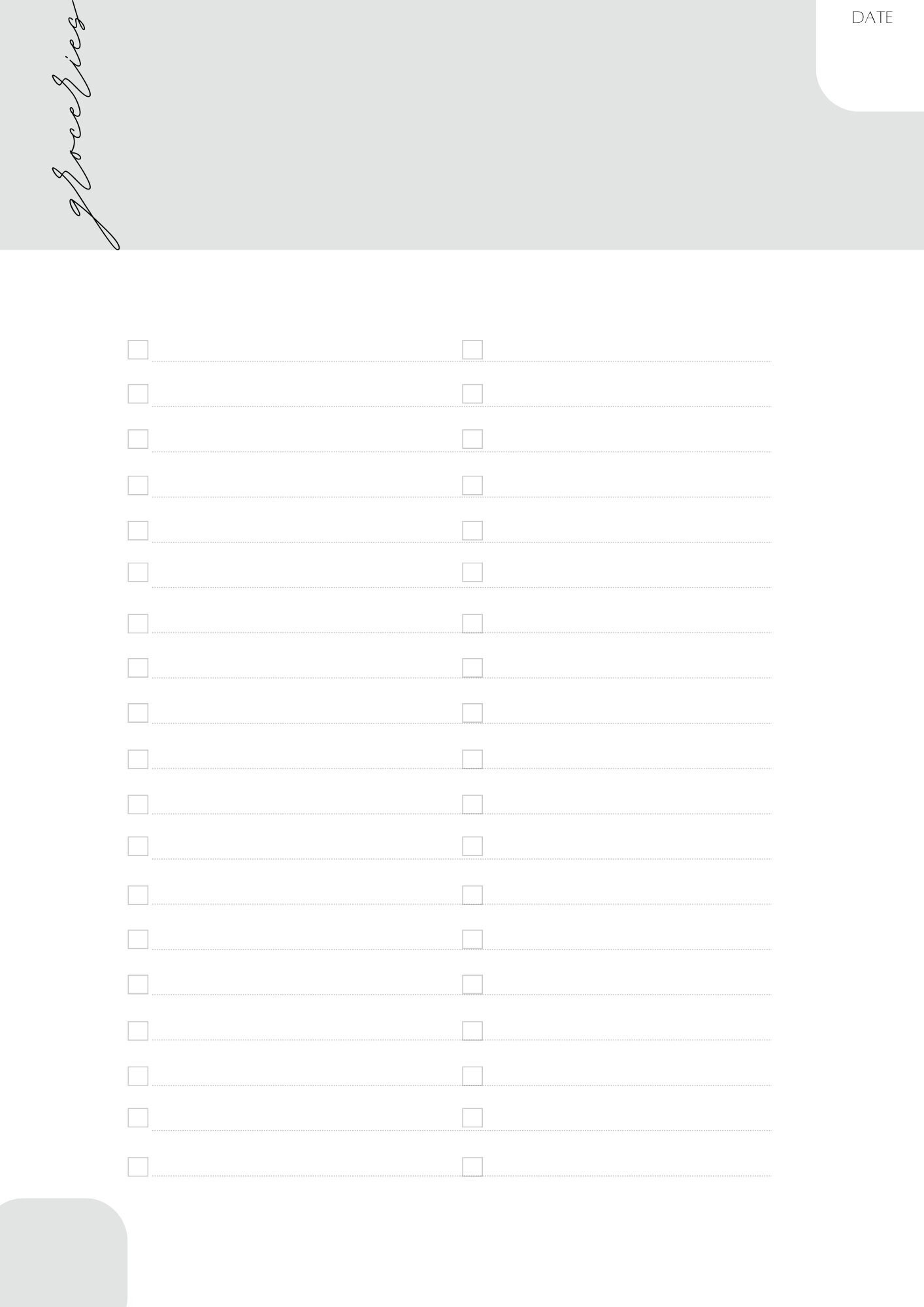 Printable Grocery List - Blank - Etsy