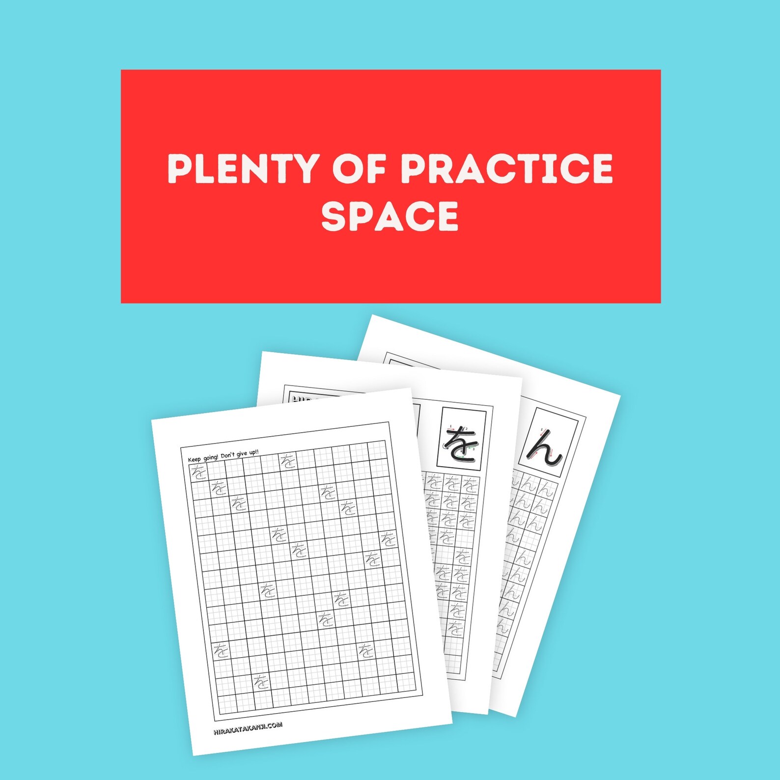 Japanese Hiragana Tracing and Writing Practice Bundle, Japanese ...