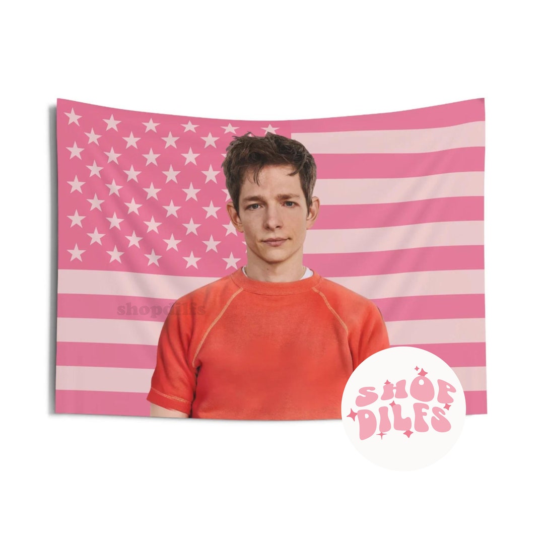 Mike Faist Pink Wall Tapestry American Flag Art Donaldson Challengers ...
