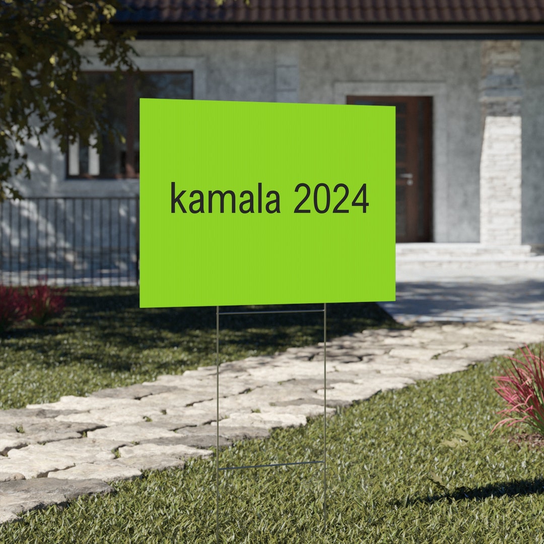 Kamala Harris Brat 2024 Yard Sign Harris 2024 Kamala is Brat Brat ...