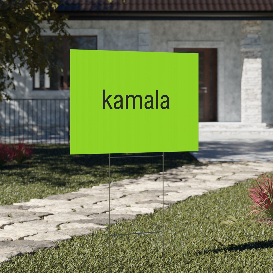 Kamala Harris Brat Yard Sign Harris 2024 Kamala is Brat Brat Summer ...