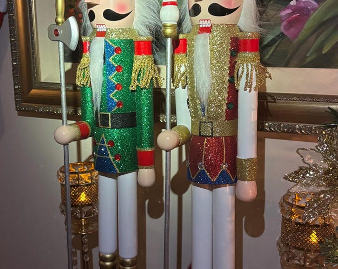 Nutcracker| Set of Two | Christmas Decor | Classic | Tradition ...