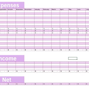 Basic Excel Budget Spreadsheet for 2024 25 Utility & Expense Tracker ...