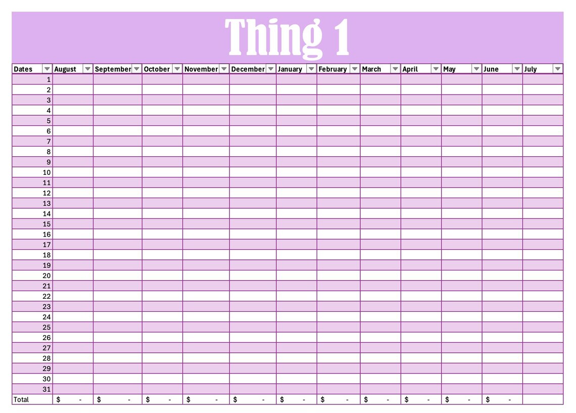 Basic Excel Budget Spreadsheet for 2024 25 Utility & Expense Tracker ...