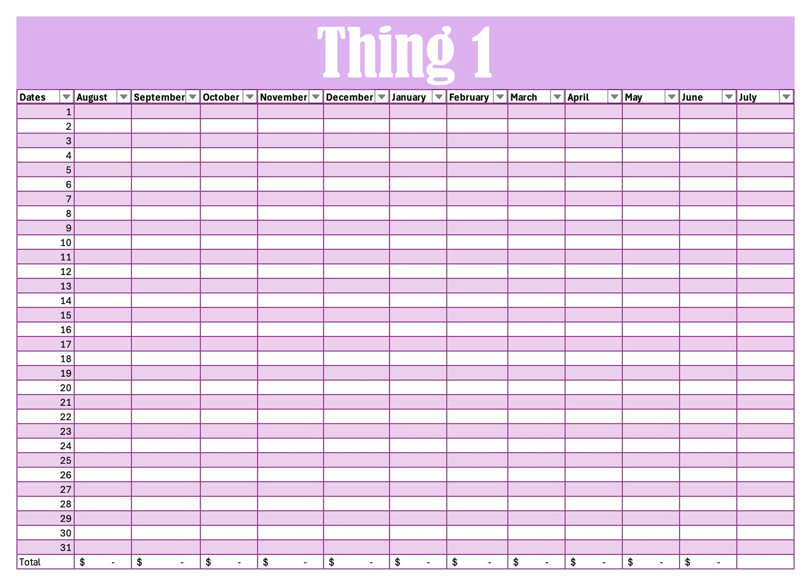 Basic Excel Budget Spreadsheet for 2024 25 Utility & Expense Tracker ...