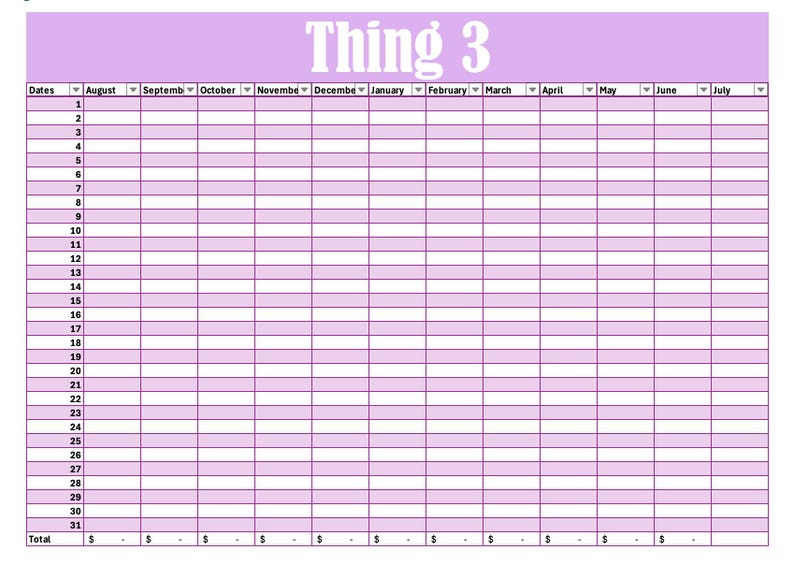 Basic Excel Budget Spreadsheet for 2024 25 Utility & Expense Tracker ...