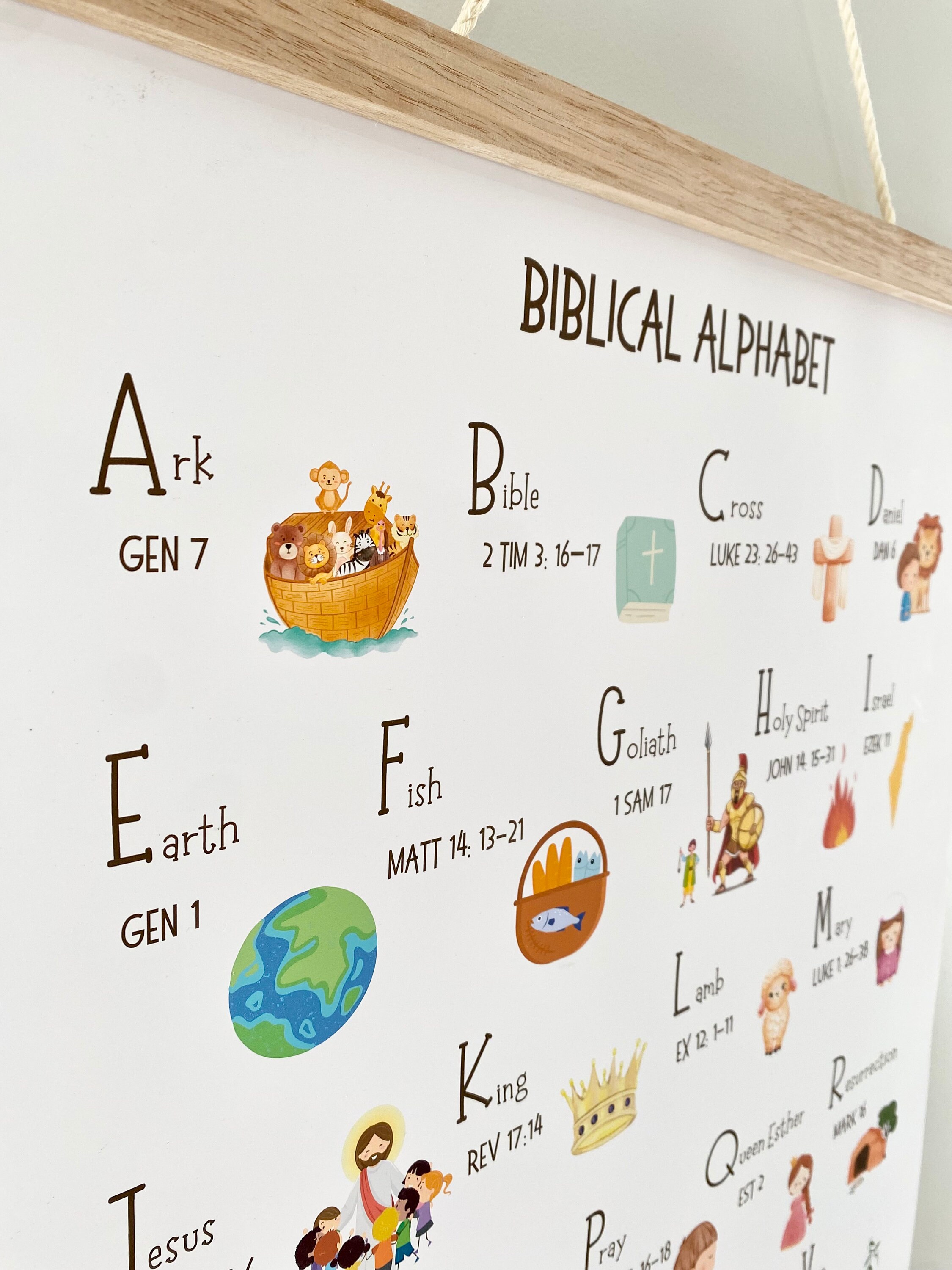 Bible Verse Alphabet Educational Poster High Quality - Etsy