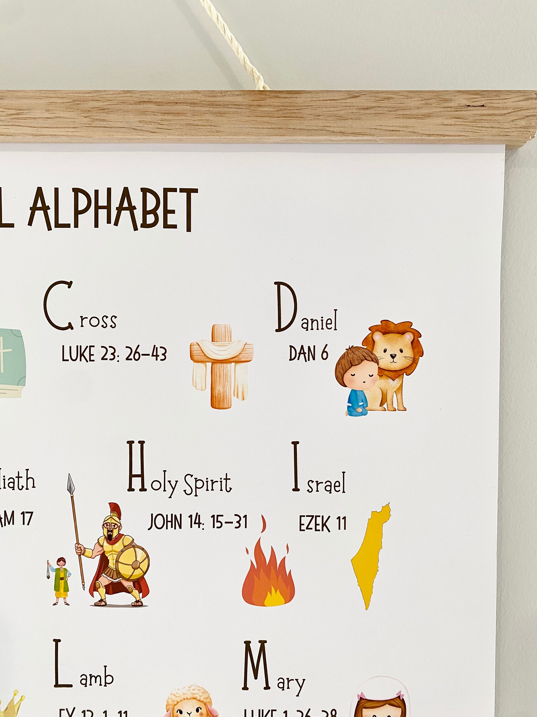 Bible Verse Alphabet Educational Poster High Quality - Etsy