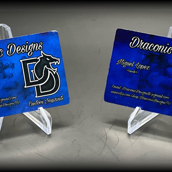 Aluminum Custom Business Cards - Etsy