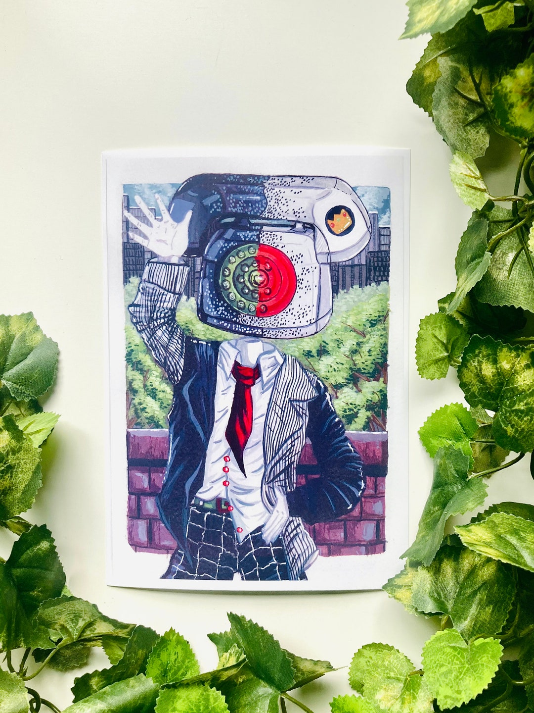Ranboo Phone Object Head Art Print - for Mine Craft Dream SMP Roleplay ...