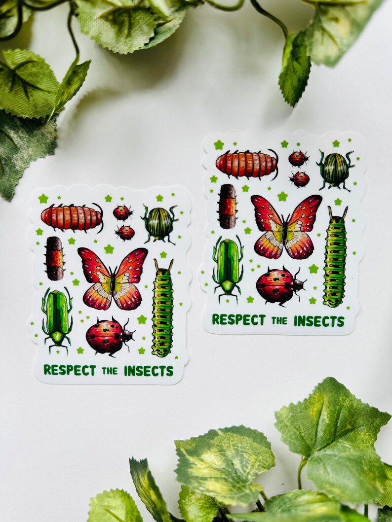 Respect the Insects Sticker - Environmental Awareness and Conservation ...