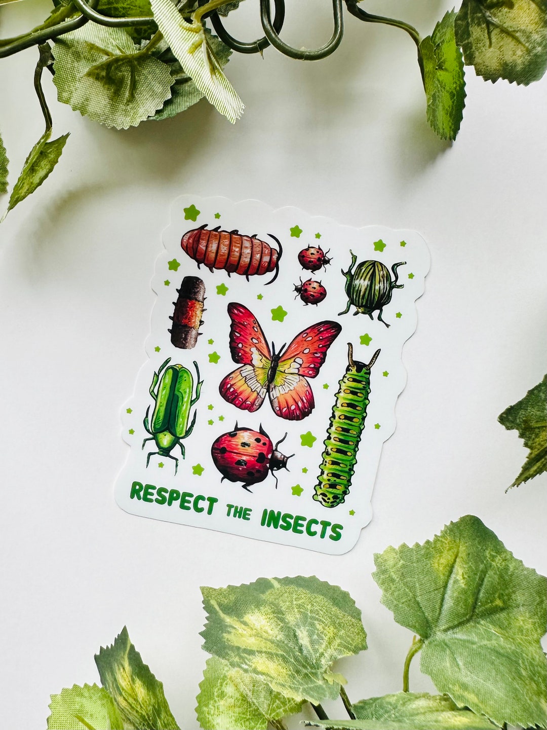 Respect the Insects Sticker - Environmental Awareness and Conservation ...