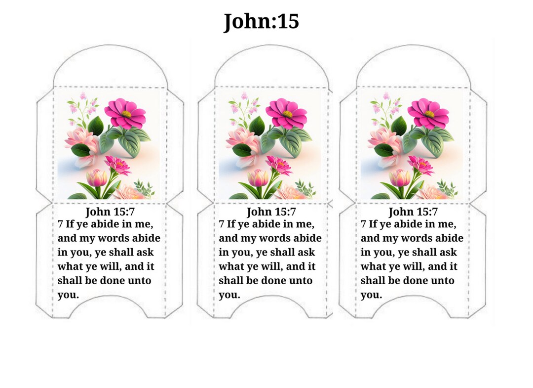Bible Scripture Tea Bag Wrapper | Printable Tea Bag Wrapper | Printable ...