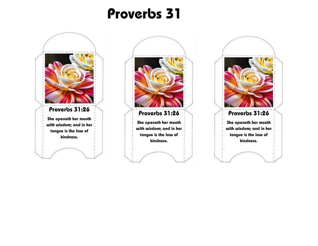 Bible Scripture Tea Bag Wrapper Printable Tea Bag Wrapper Printable ...