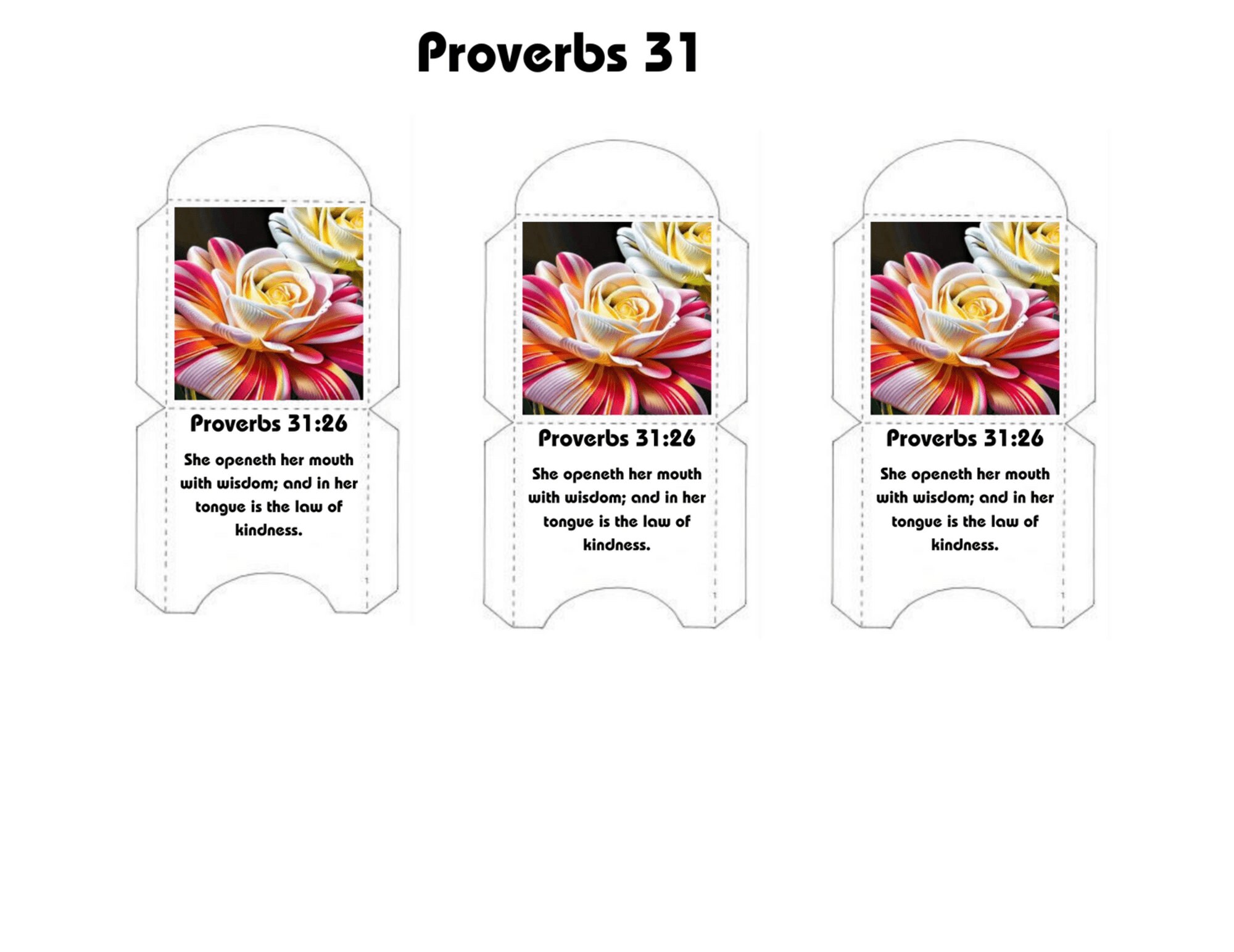 Bible Scripture Tea Bag Wrapper Printable Tea Bag Wrapper Printable ...