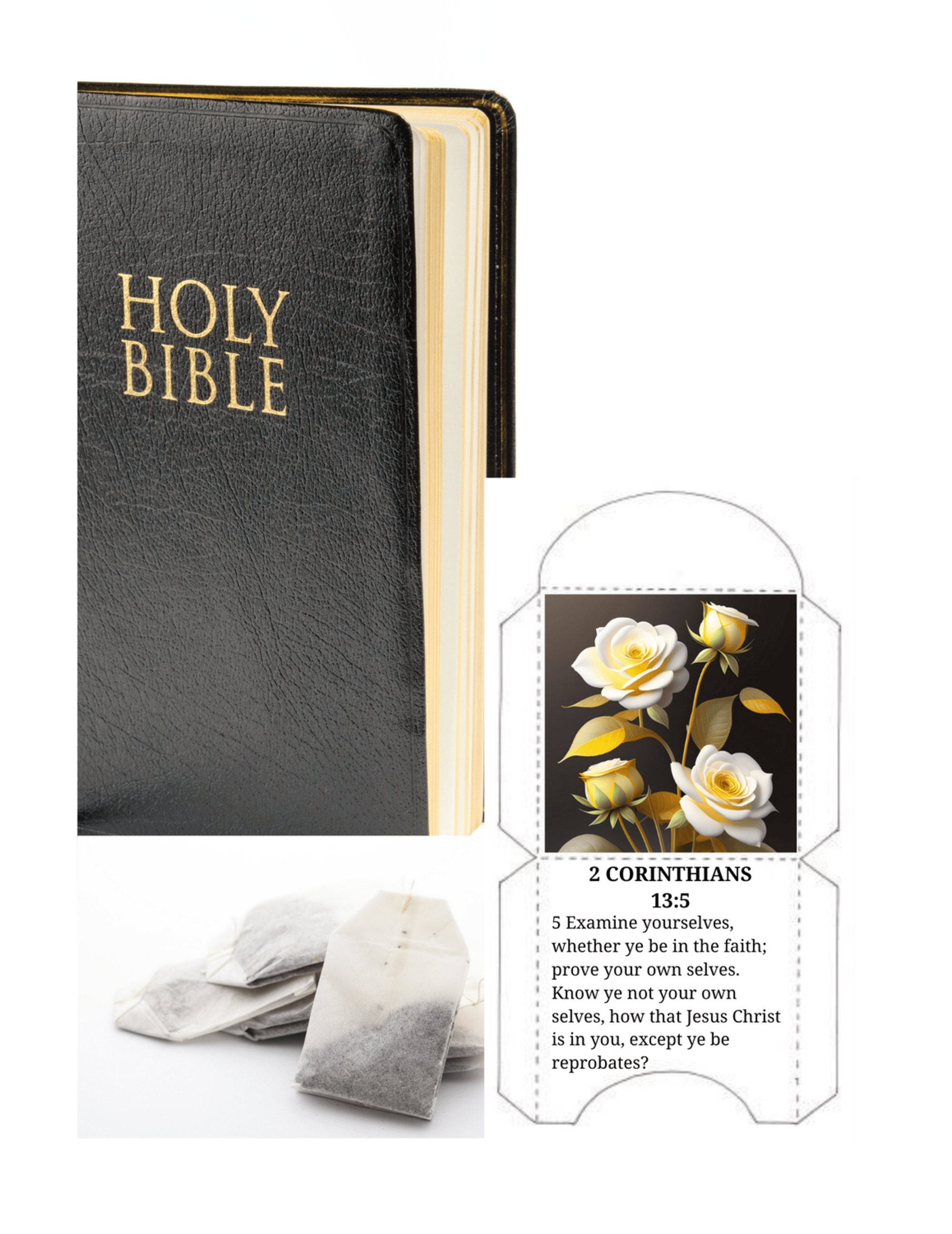 Bible Scripture Tea Bag Wrapper | Printable Tea Bag Wrapper | Printable ...