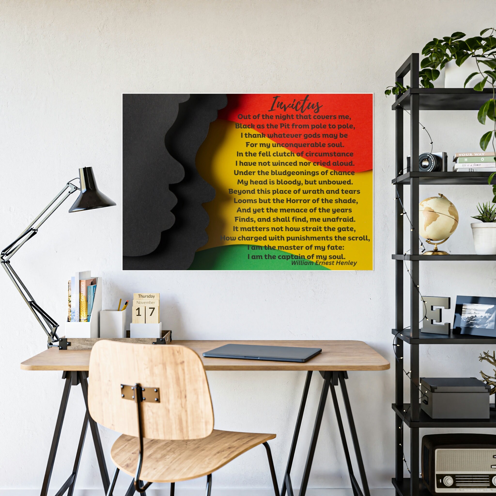 Invictus Poem Horizontal Gloss Posters - Etsy