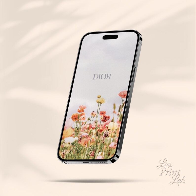 Floral Luxury Wallpaper, Designer Aesthetic iPhone Lock Screen, Ios ...