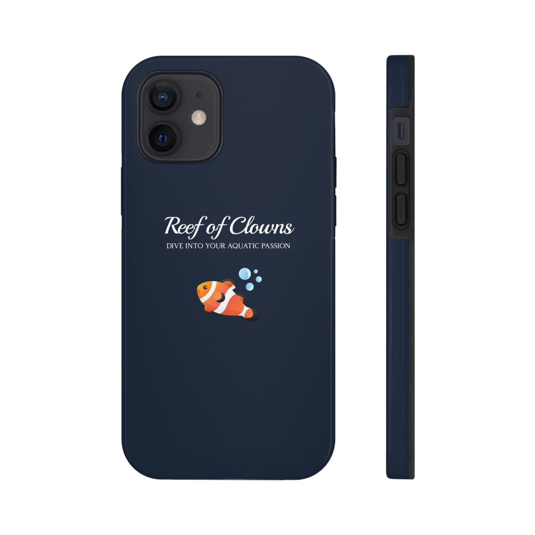 Navy Clownfish Nemo iPhone Case All Size | by Reef of Clowns - Etsy