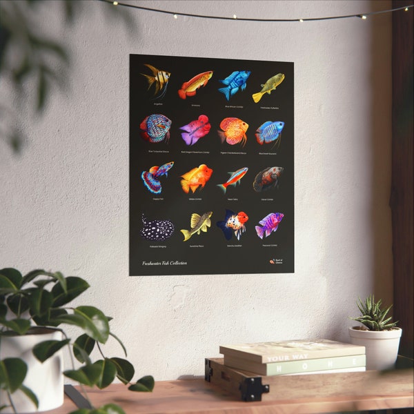 Freshwater Fish Poster - Etsy