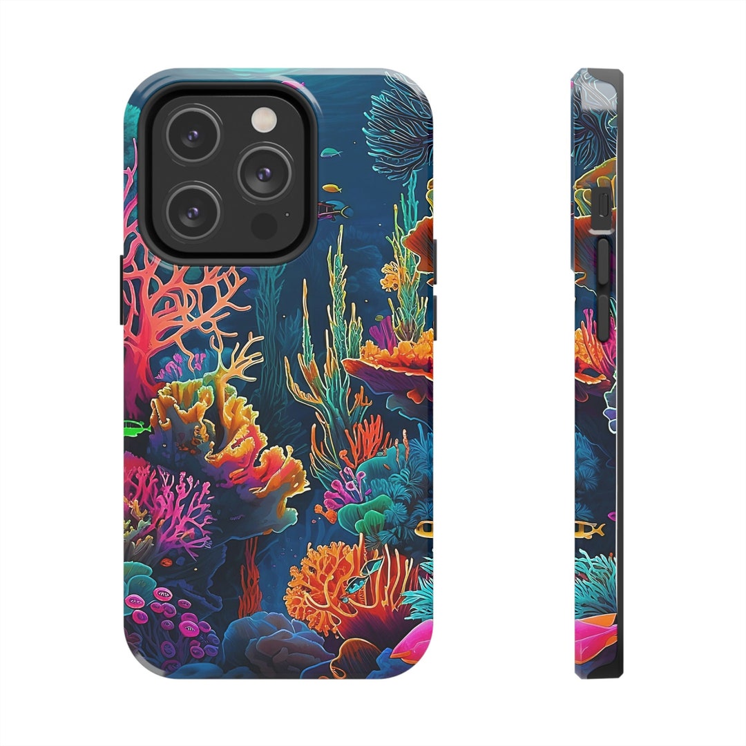 Coral Reef iPhone Case All Size | Ocean Haven With Abstract Art ...